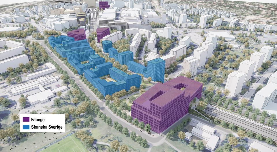 Solna stad samarbetar med Skanska och Fabege i utvecklingen av centrala ...