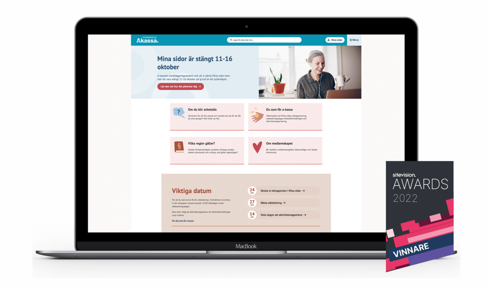 Kommunals A-kassas webb är bäst i Sverige | Consid