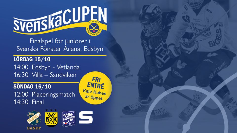 Svenska Cupen Junior i bandy - så spelas slutspelet 2022 | Svenska Bandyförbundet