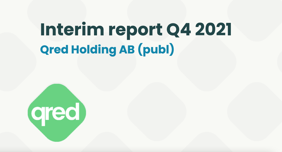 Qred increased operating income with 44% | Qred Holding AB (publ) eng