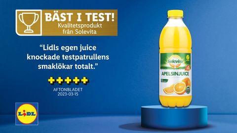 Apelsinjuice från Lidl är bäst i test | Lidl Sverige