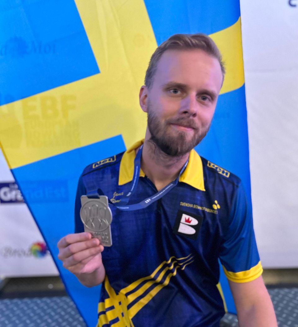 EM-silver till James Blomgren | Svenska Bowlingförbundet