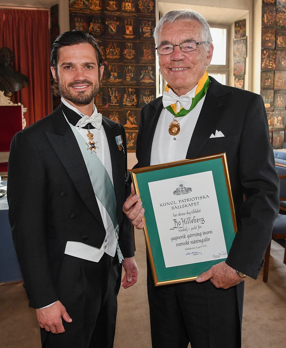 Näringslivsmedalj till Bo Hilleberg, Hilleberg the Tentmaker | Kungl ...
