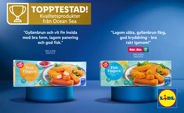 Lidls fiskpinnar fiskar hem toppbetyg i nytt test | Lidl Sverige