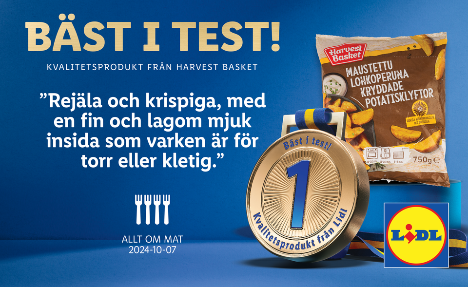 Klyftpotatis från Lidl vinner smaktest | Lidl Sverige