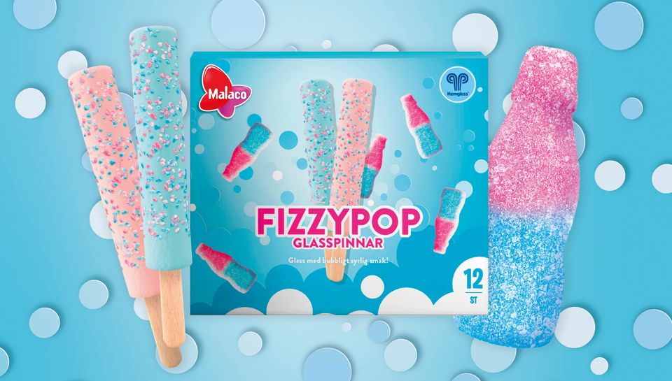 Malacos ikoniska Fizzypop blir glass | Cloetta Sverige AB