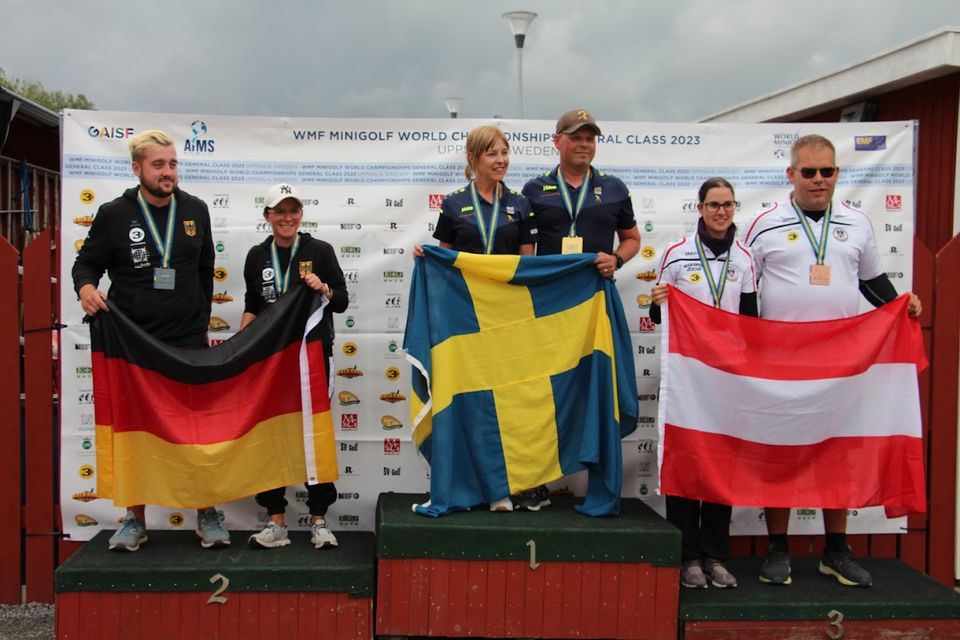 Nytt VM-guld i bangolf till svenska mixedlaget Karin Olsson och Carl ...