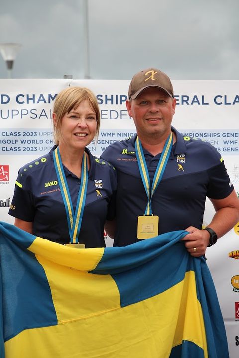 Nytt VM-guld i bangolf till svenska mixedlaget Karin Olsson och Carl ...
