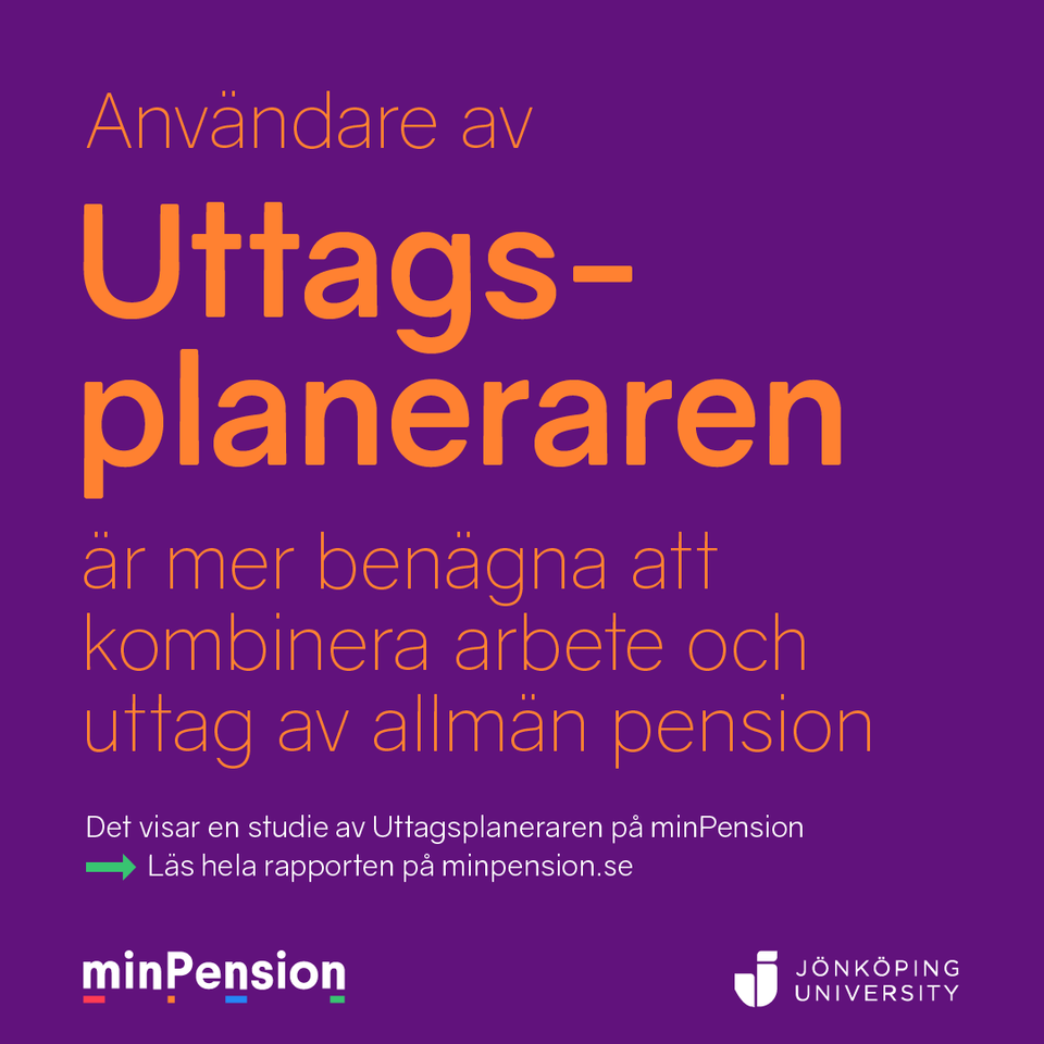 Så vill svenskarna ta ut sina pensioner | minPension