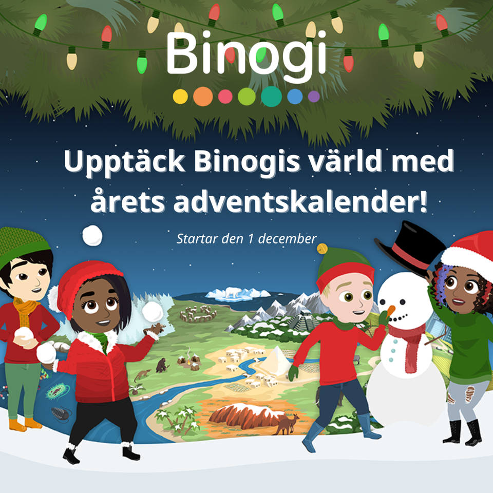 Upptäck Binogis värld med årets adventskalender | Binogi