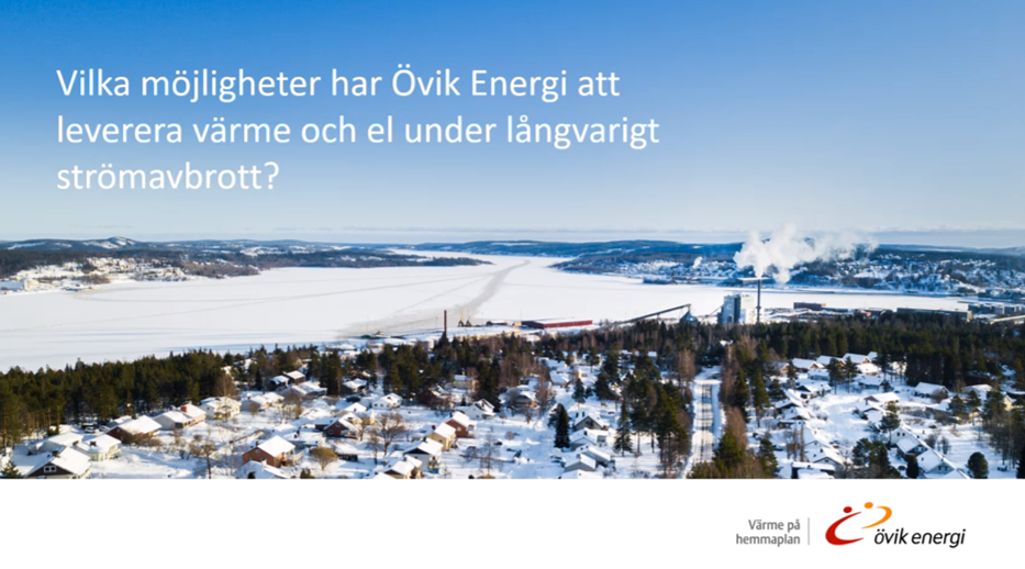 Energiberedskap i kris | Övik Energi