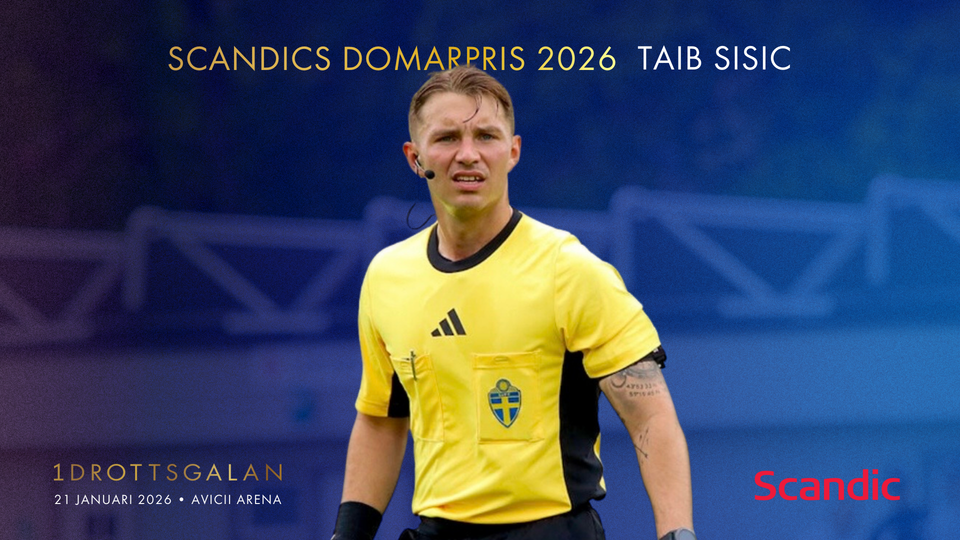 Taib Sisic får Scandics domarpris på Idrottsgalan 2026 | Idrottsgalan